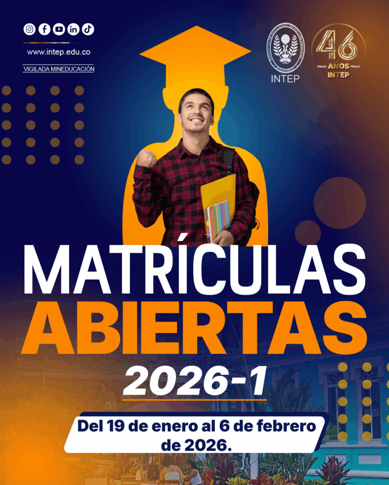 Matrículas Abiertas 2026-1 – INTEP
